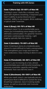 Garmin Heart Rate and Training Zones - Running2Run